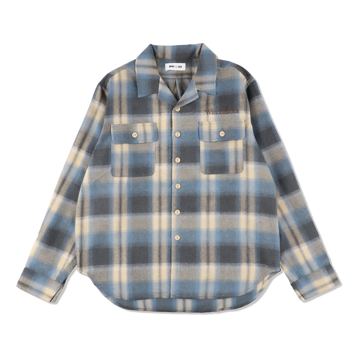 SDT Flannel Open Collar Shirt WDS-O-CLC-24-Q1-SH-01 Blue – Capsule